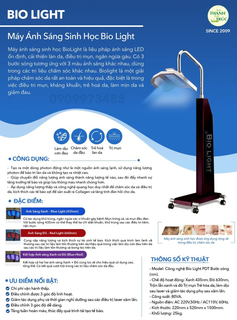 Máy Ánh Sáng Sinh Học BioLight (Korea) - Thanh Trúc Med